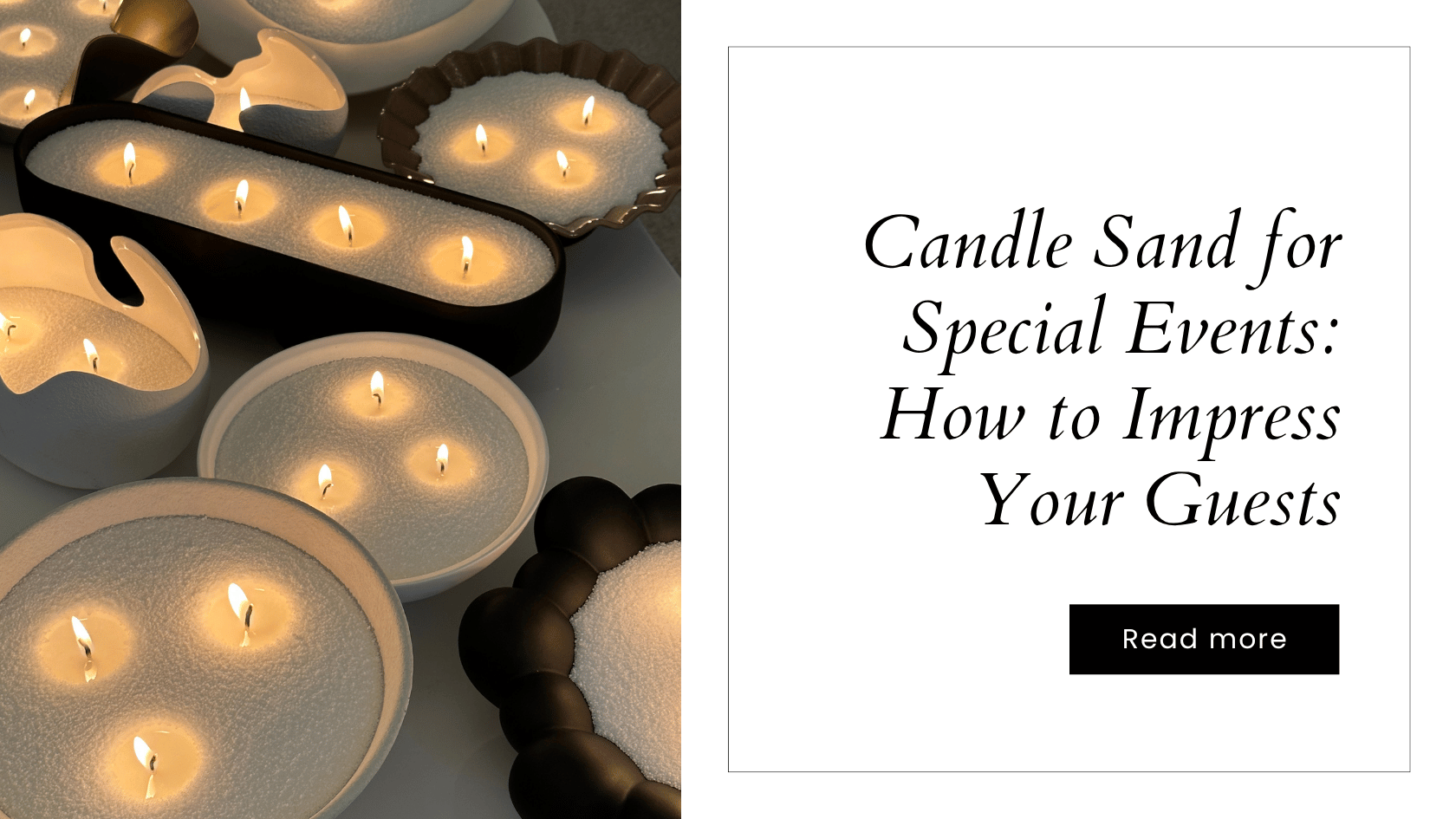 Candle Sand for Events: Impress Guests with Eco-Friendly Decor ...